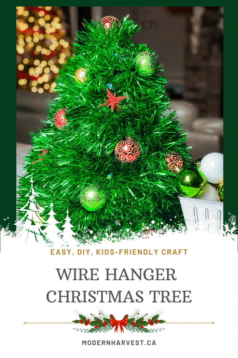 Wire Hanger Christmas Tree - Modern Harvest