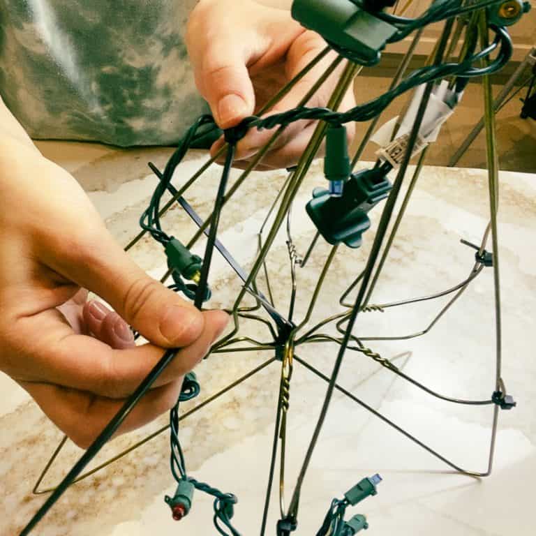 Wire Hanger Christmas Tree - Modern Harvest