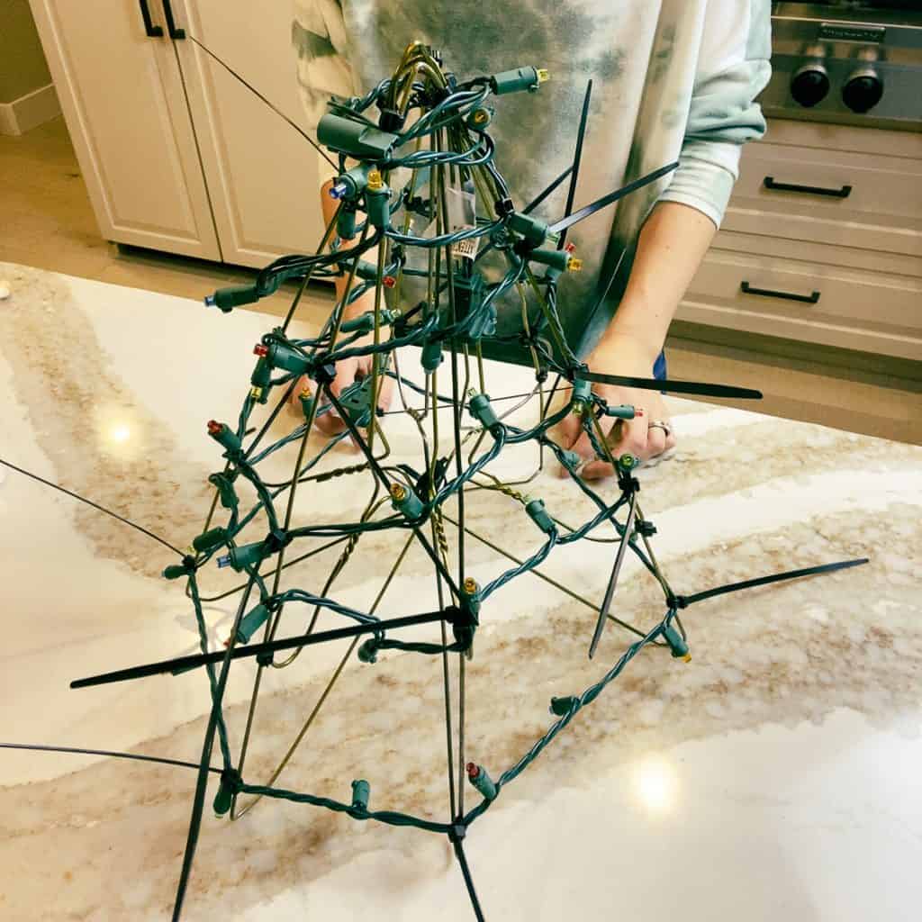 Wire Hanger Christmas Tree - Modern Harvest