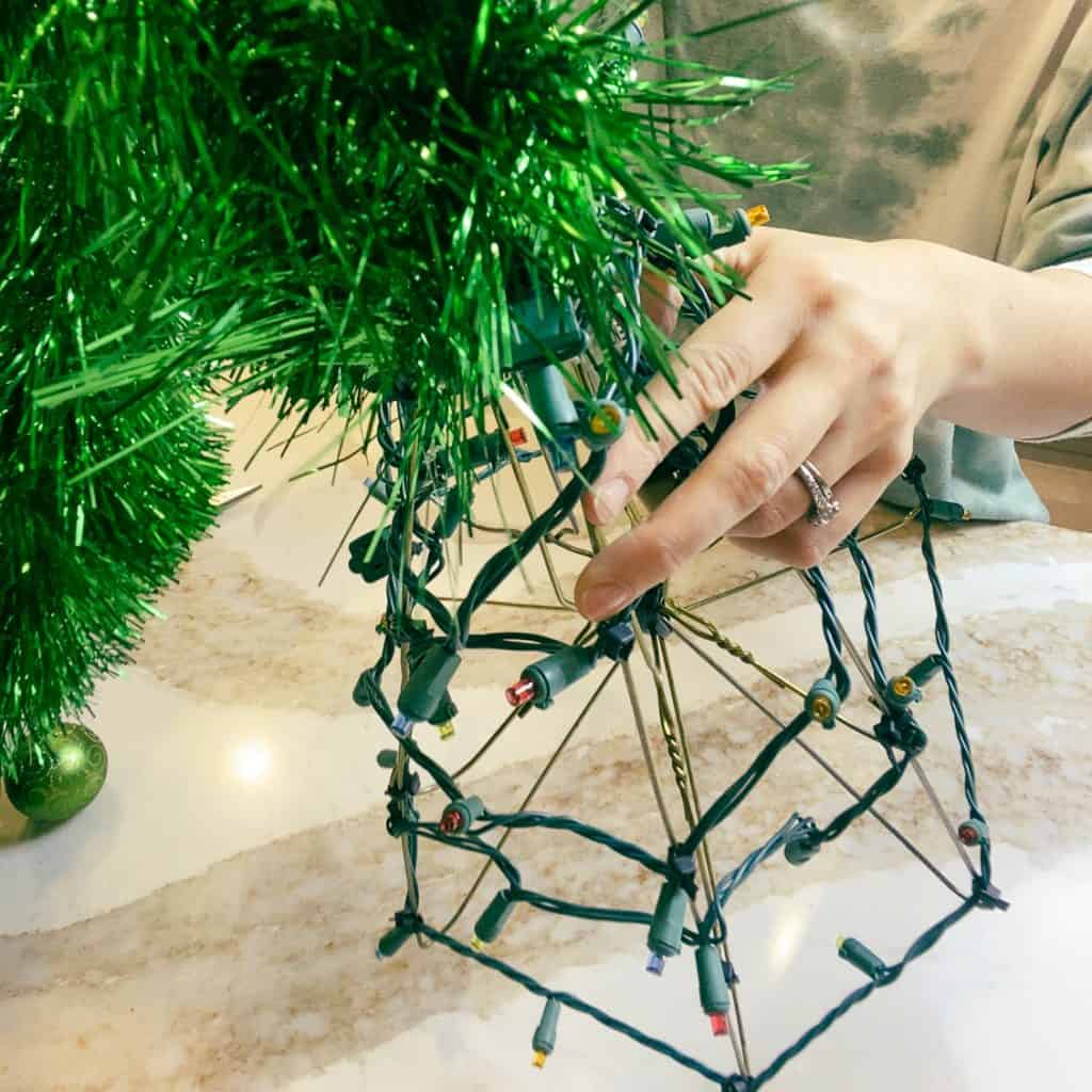 Wire Hanger Christmas Tree - Modern Harvest