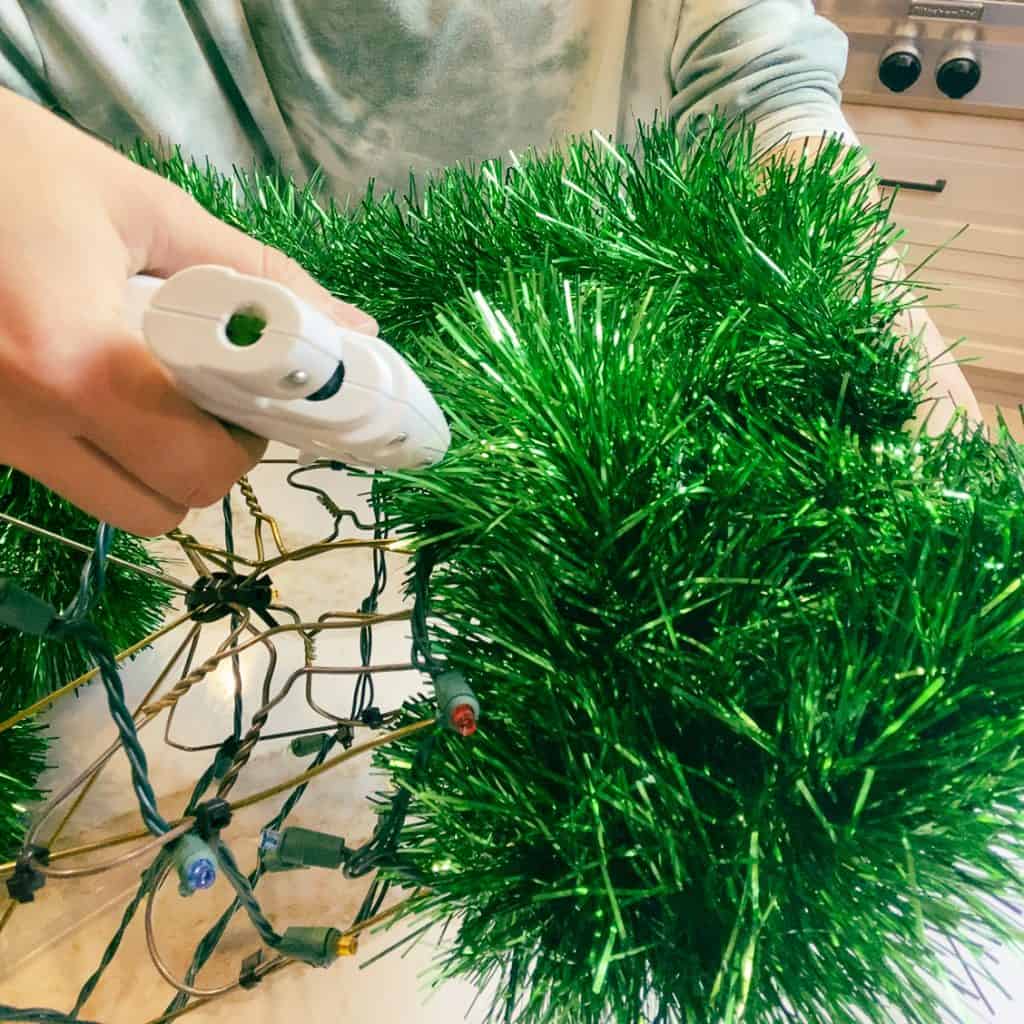 Wire Hanger Christmas Tree - Modern Harvest