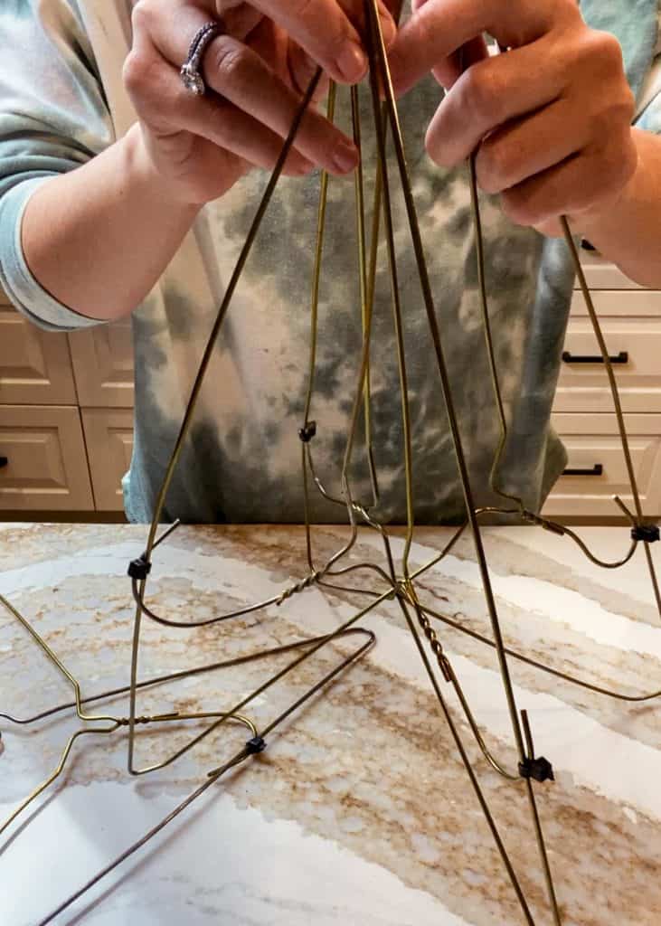 Wire Hanger Christmas Tree - Modern Harvest