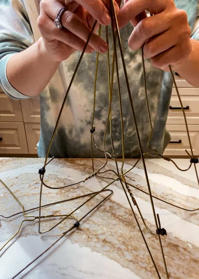 Wire Hanger Christmas Tree - Modern Harvest
