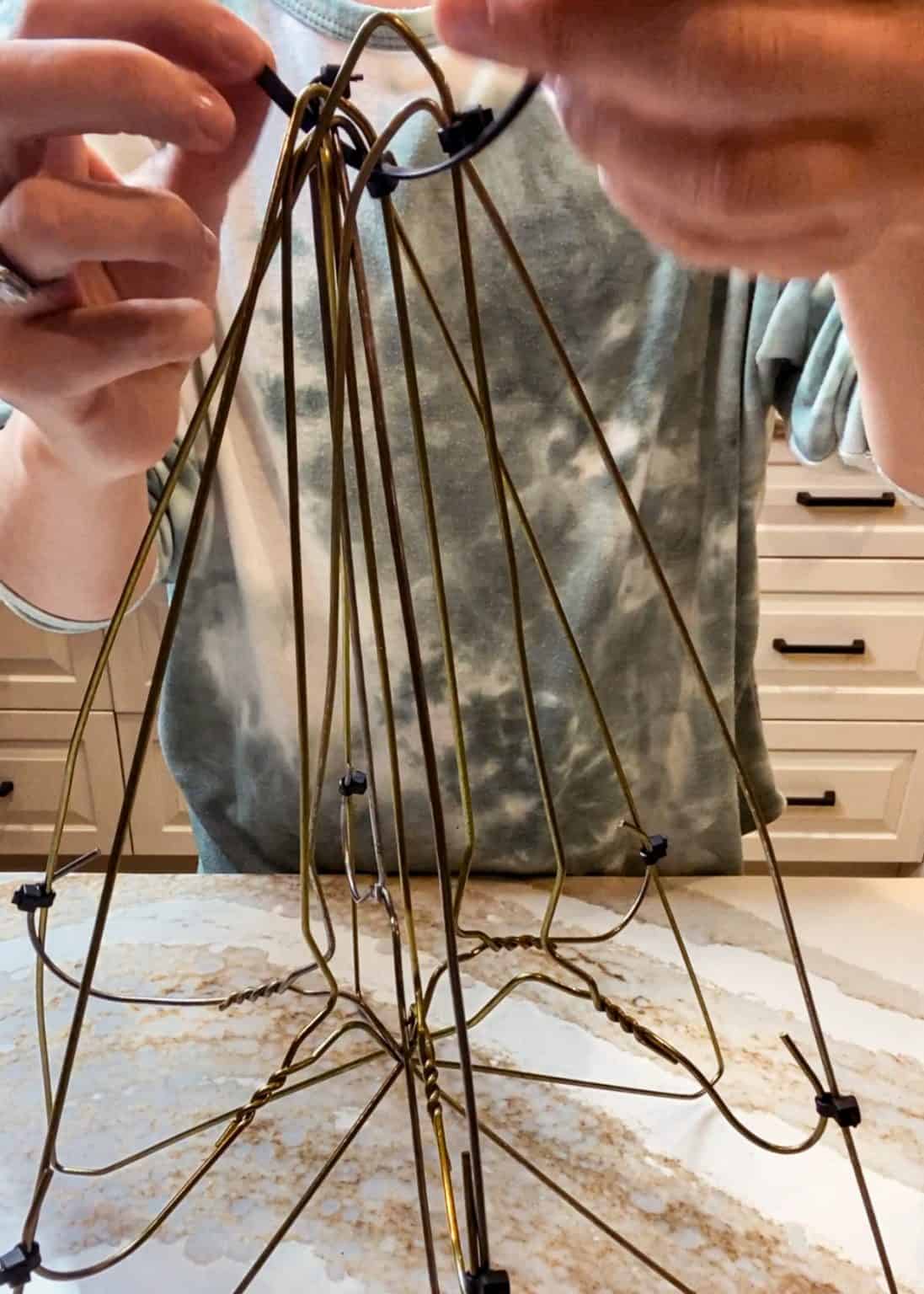 Wire Hanger Christmas Tree - Modern Harvest
