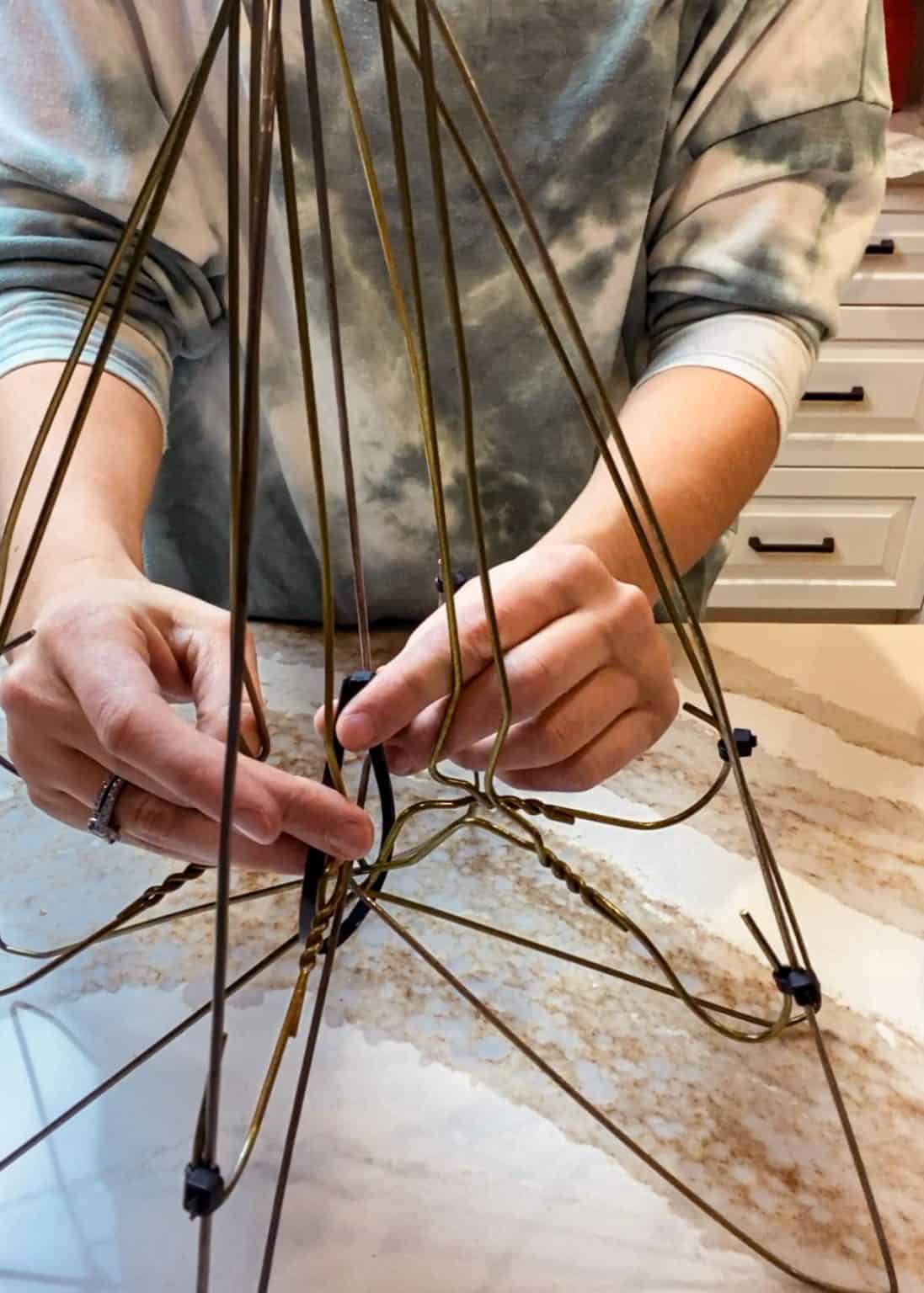 Wire Hanger Christmas Tree - Modern Harvest
