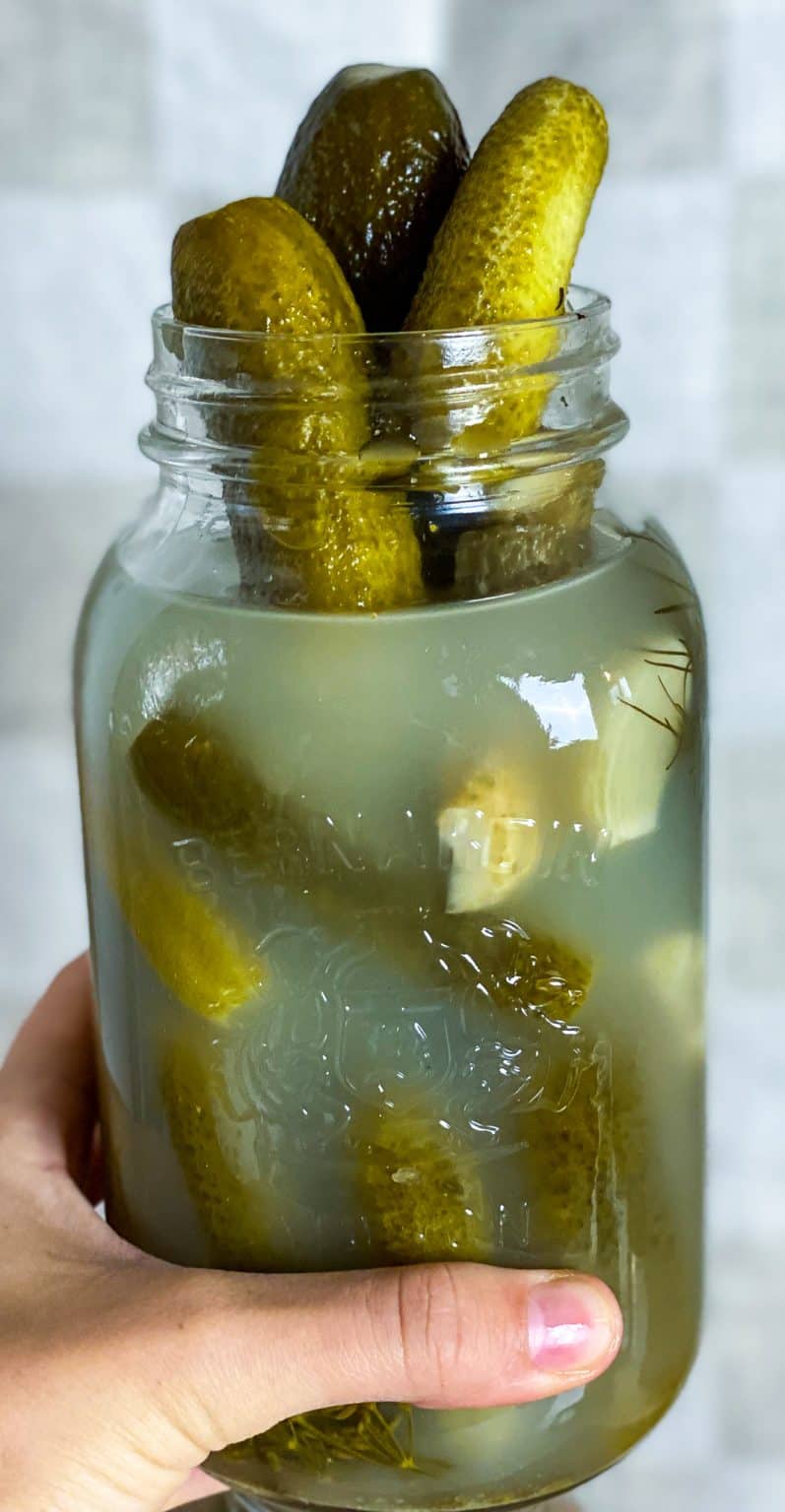 Quick + Crunchy Old Fashioned Fermented Dill Pickles (With Video ...