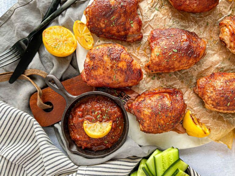 Crispy Grilled Chicken Leg Quarters | Traeger, Pit Boss, or Other ...